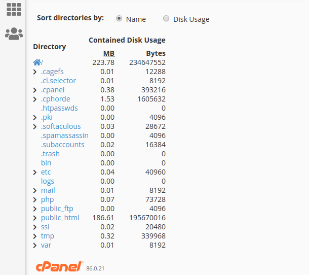 How to check disk space usage in cPanel? – QualiSpace Knowledge Base