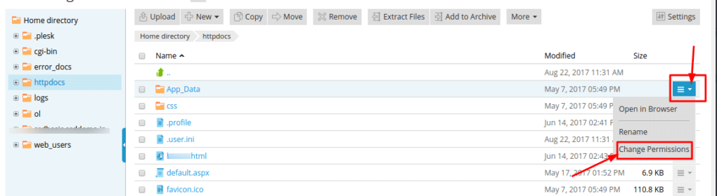 Assign Directory Permissions In Plesk Control Panel Qualispace