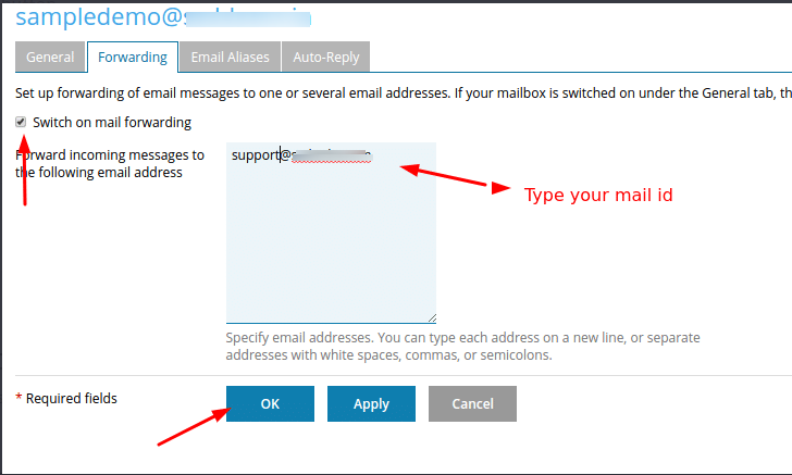 How to setup email forwarding in Plesk control panel? – QualiSpace Knowledge Base