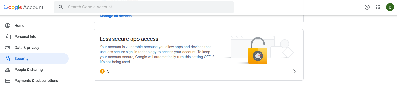 Less Secure app access-Google – QualiSpace Knowledge Base